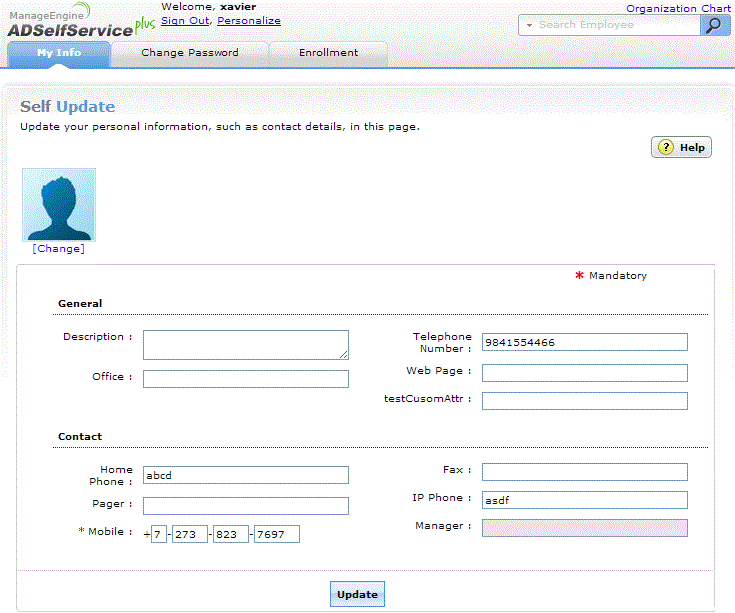 How to update your Profile Details in your company database?